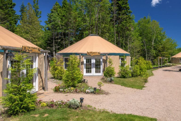 Yurt Village | Acadia Wilderness Lodge